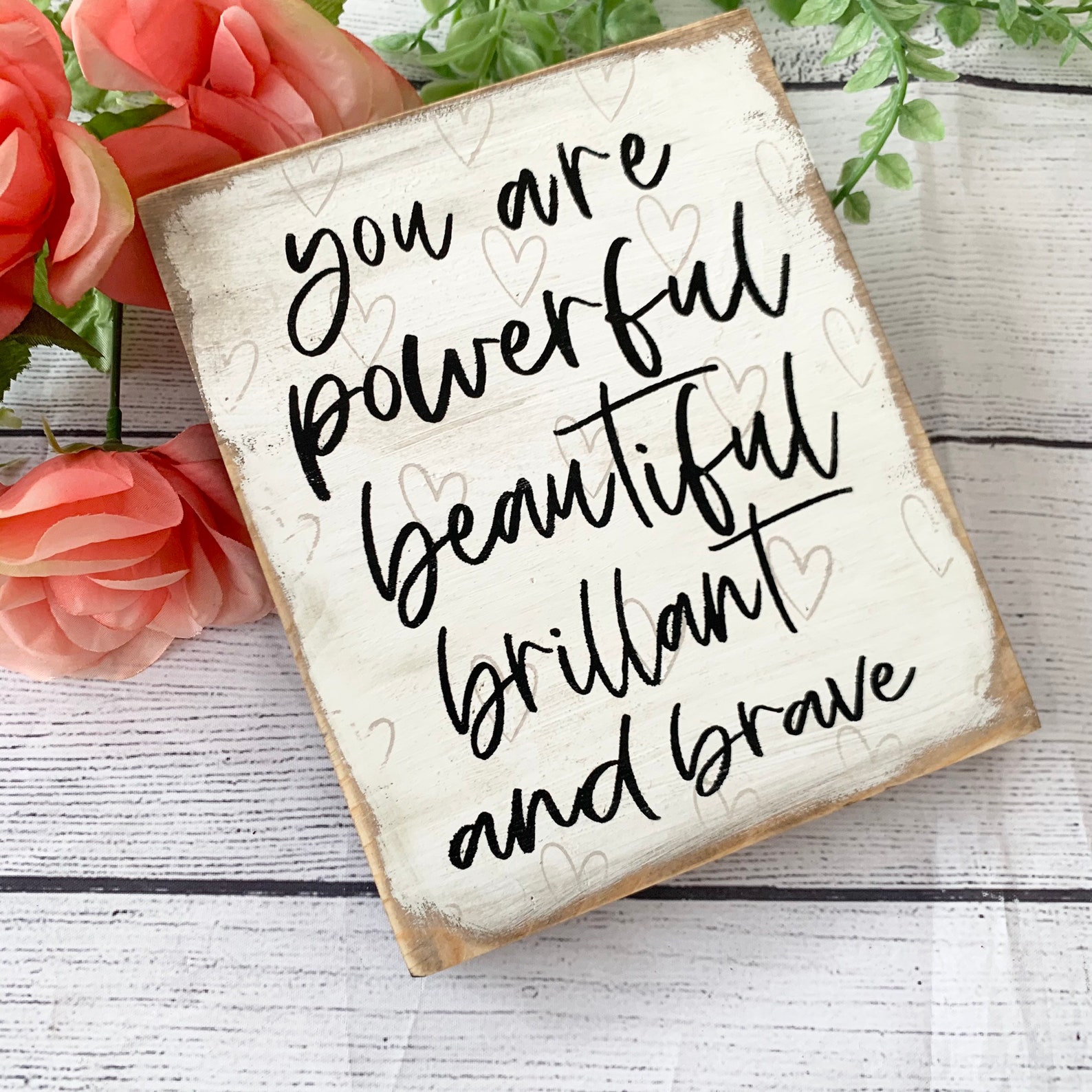 Inspirational Quote Sign Wood Sign Home Decor You Are | Etsy