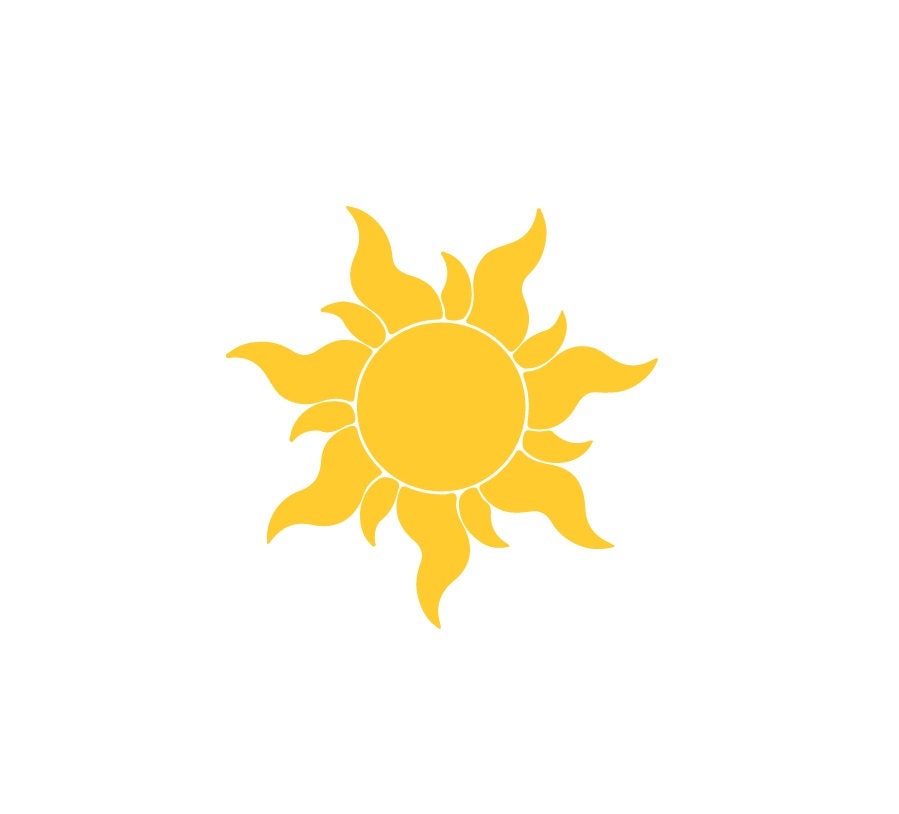 Sun Sunshine Tangled Tangle Vinyl Decal Stickers - Etsy