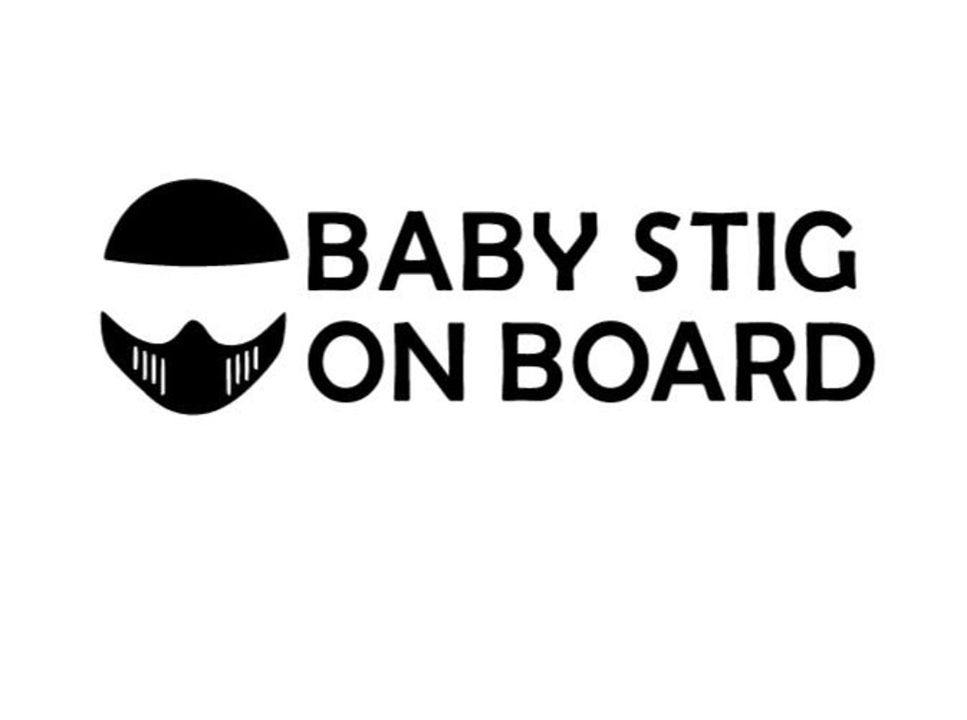 Baby Boy Stig on Board Vinyl Decal Stickers - Etsy