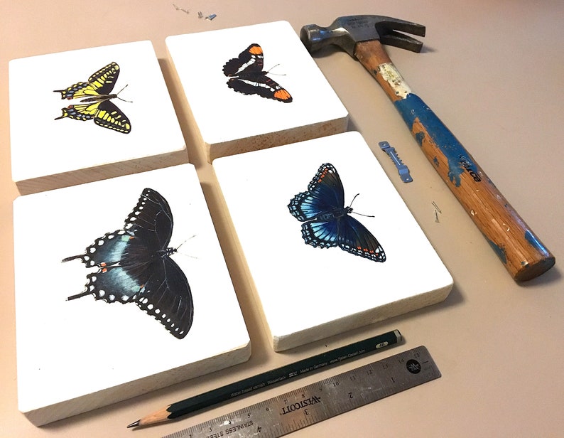 Black Swallowtail Butterfly Acrylic Painting - Etsy