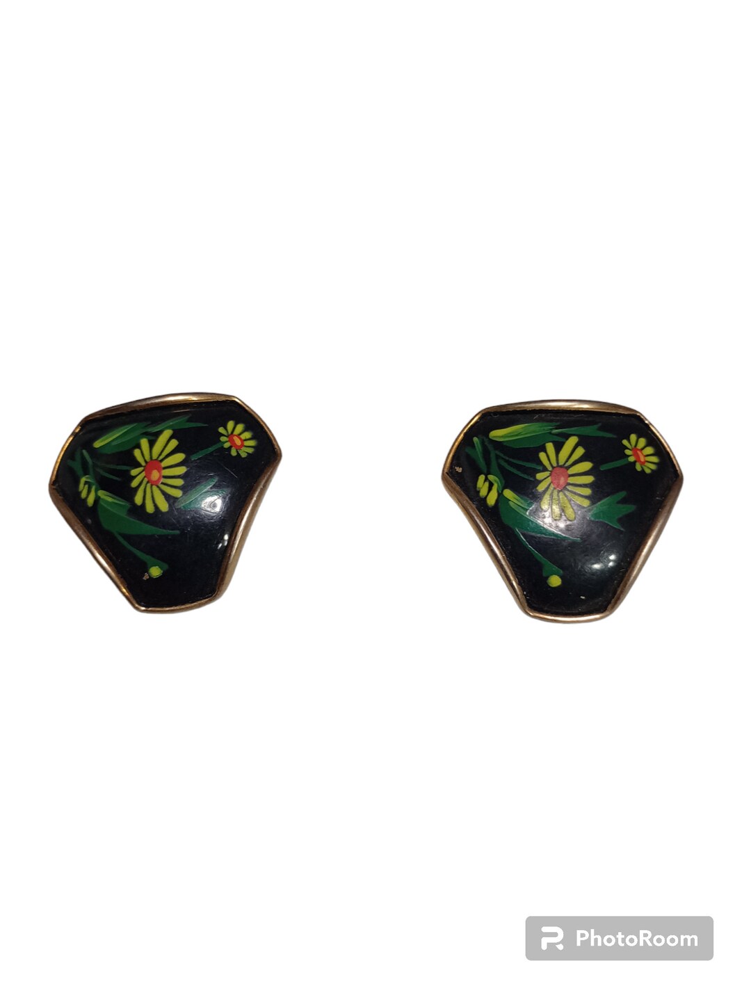 Large 1950's Victoria Flemming HP Porcelain Shoe Clips - Etsy