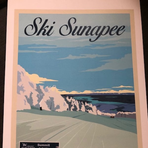 Sunapee Poster - Etsy