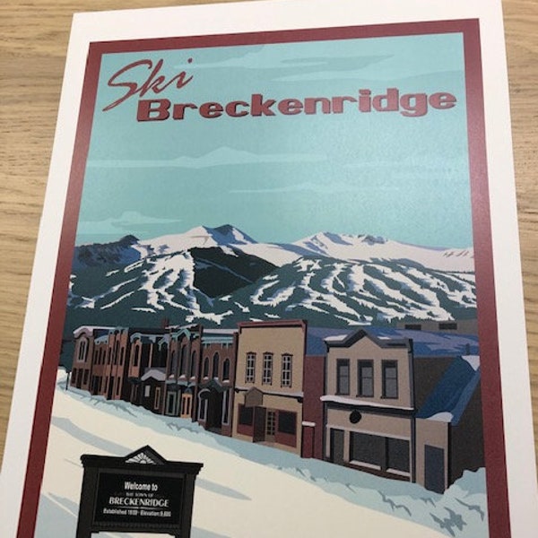 Vintage Breckenridge Poster - Etsy
