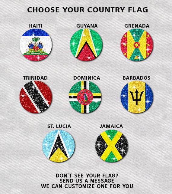 Caribbean Flags Collage