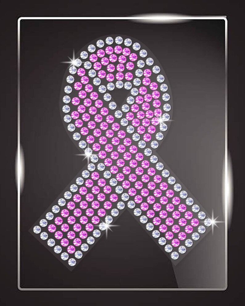 Rhinestone Awareness Ribbon Car Decals, Support Your Cause, Breast ...