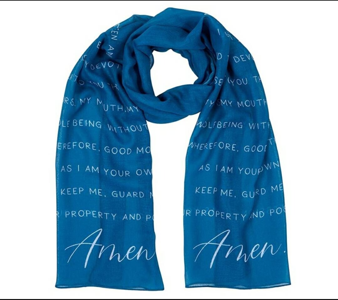 Consecration Blessed Mother Prayer Scarf Saint Mary Scripture Scarf ...