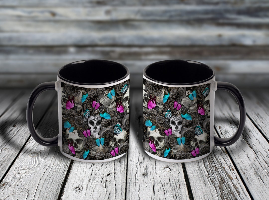 Day of the Dead Mug | Dia De Los Muertos | Halloween Mugs | Custom Gift ...