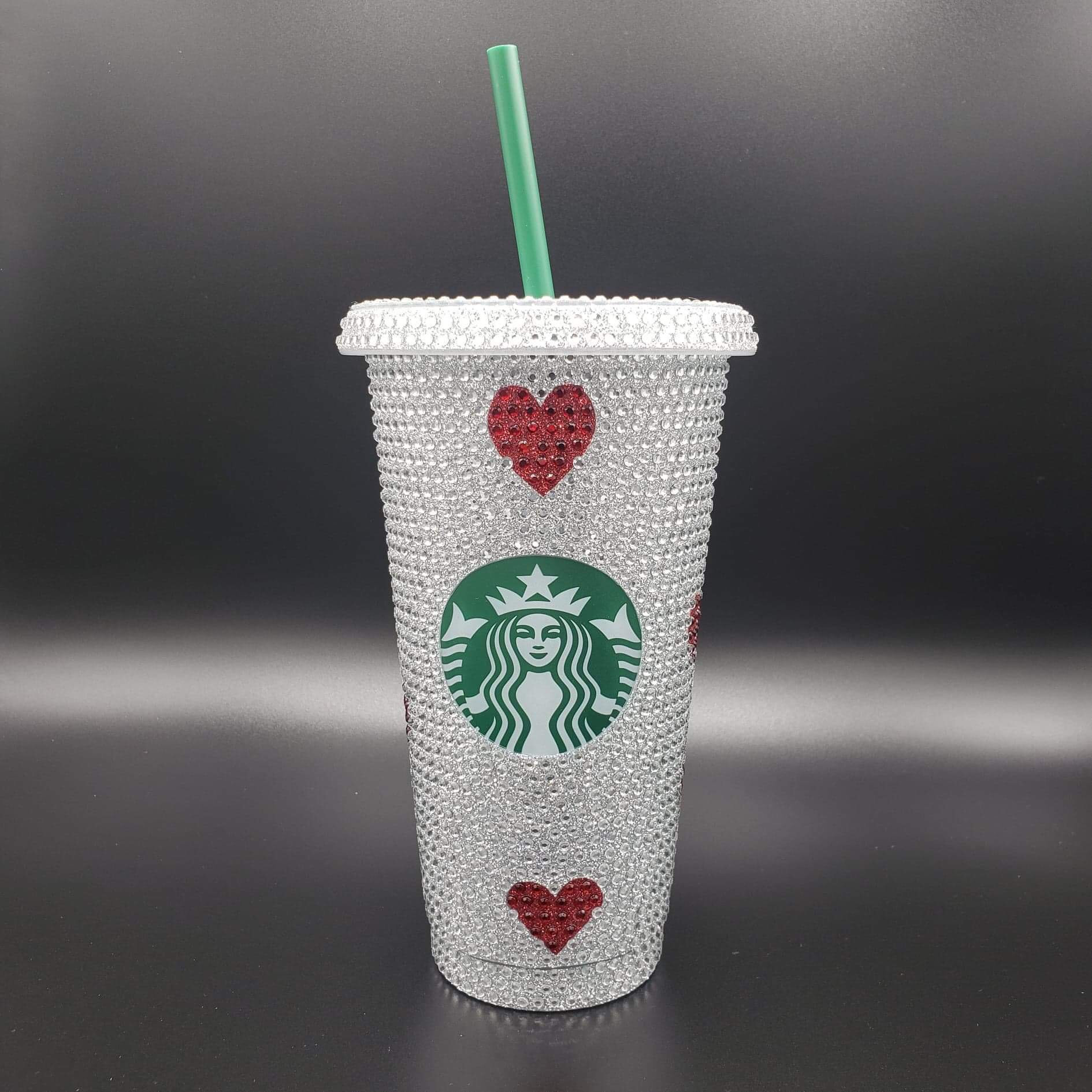 Bling Heart Starbucks Rhinestone Love Tumbler | Bling Tumbler | Bling ...
