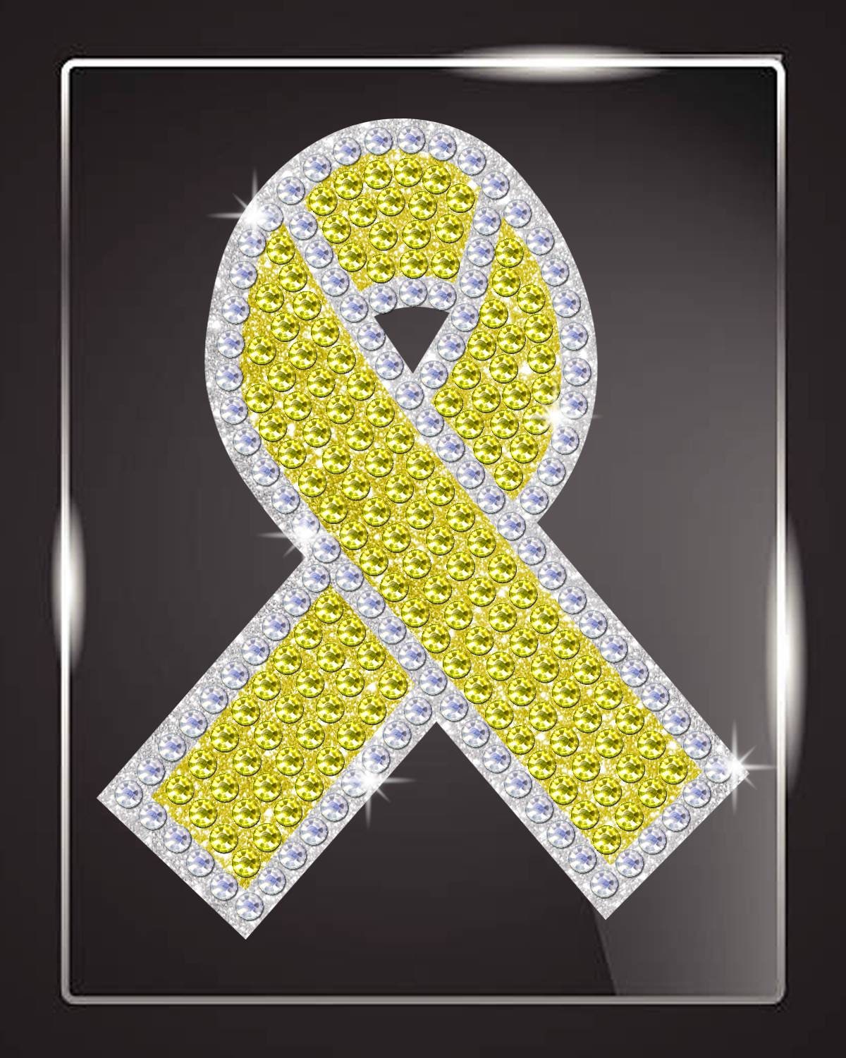 Rhinestone Glitter Awareness Ribbon Decals, Support Your Cause, Breast ...