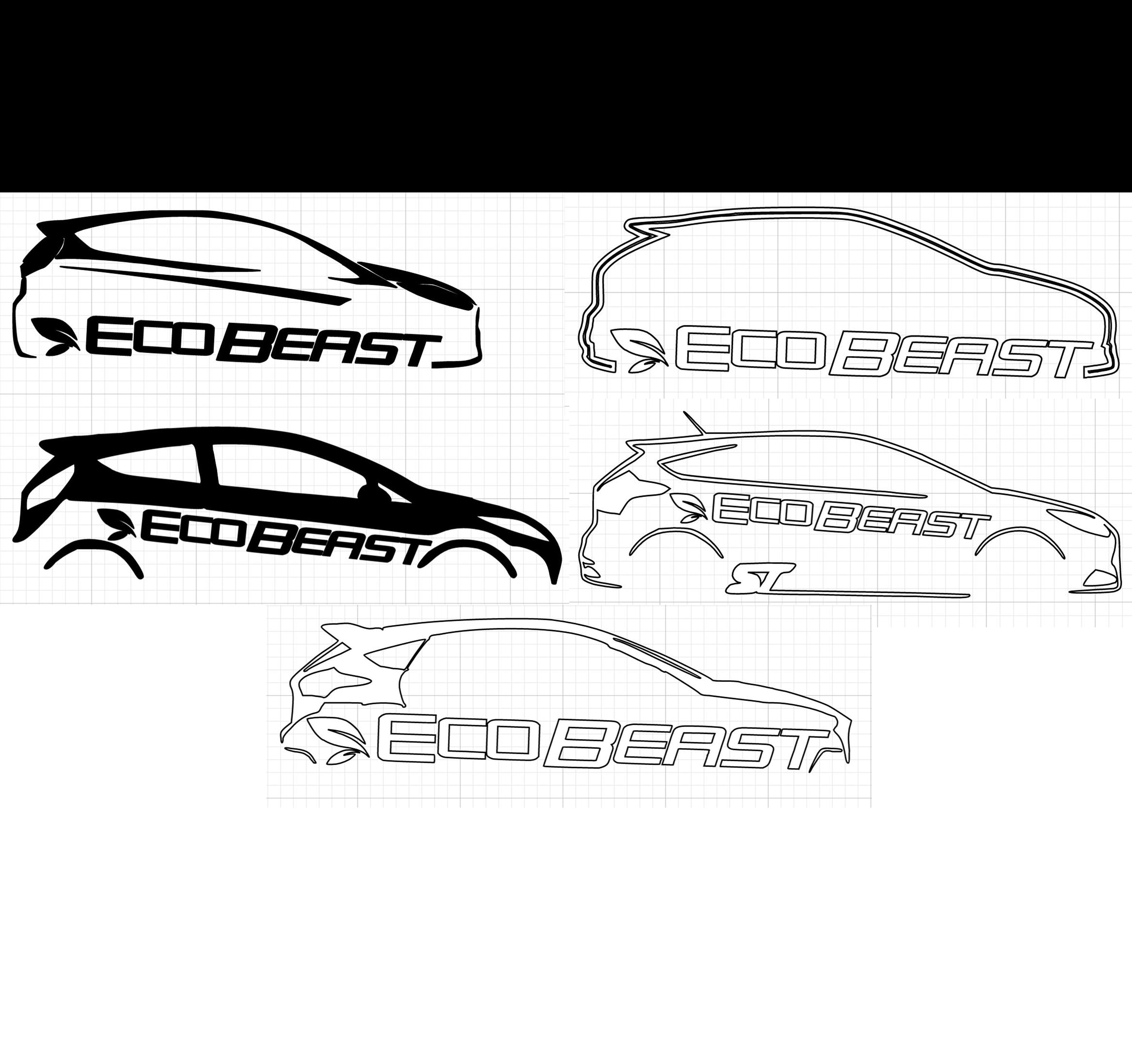 Ford Focus Line Art