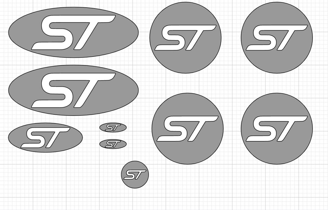 Ford Focus ST/RS & Fiesta ST Emblem Overlays (custom Option Available ...