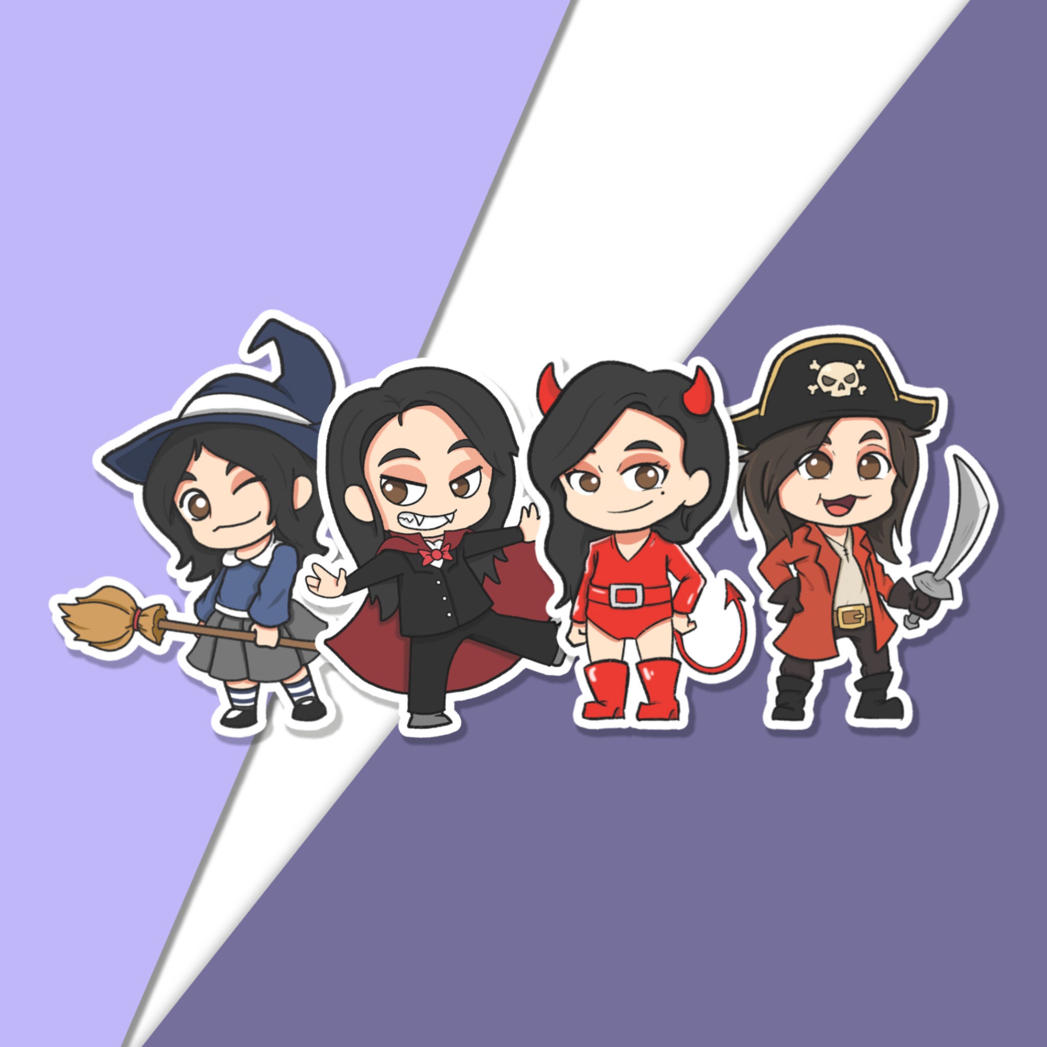 Mamamoo Halloween Costumes Sticker Pack Mamamoo Sticker Pack | Etsy