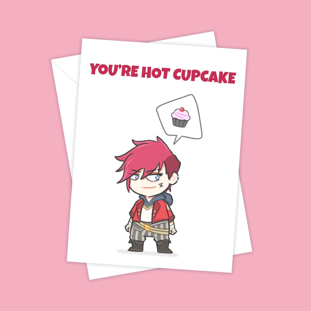 Arcane Valentine's Day Card Arcane Vi You're Hot - Etsy