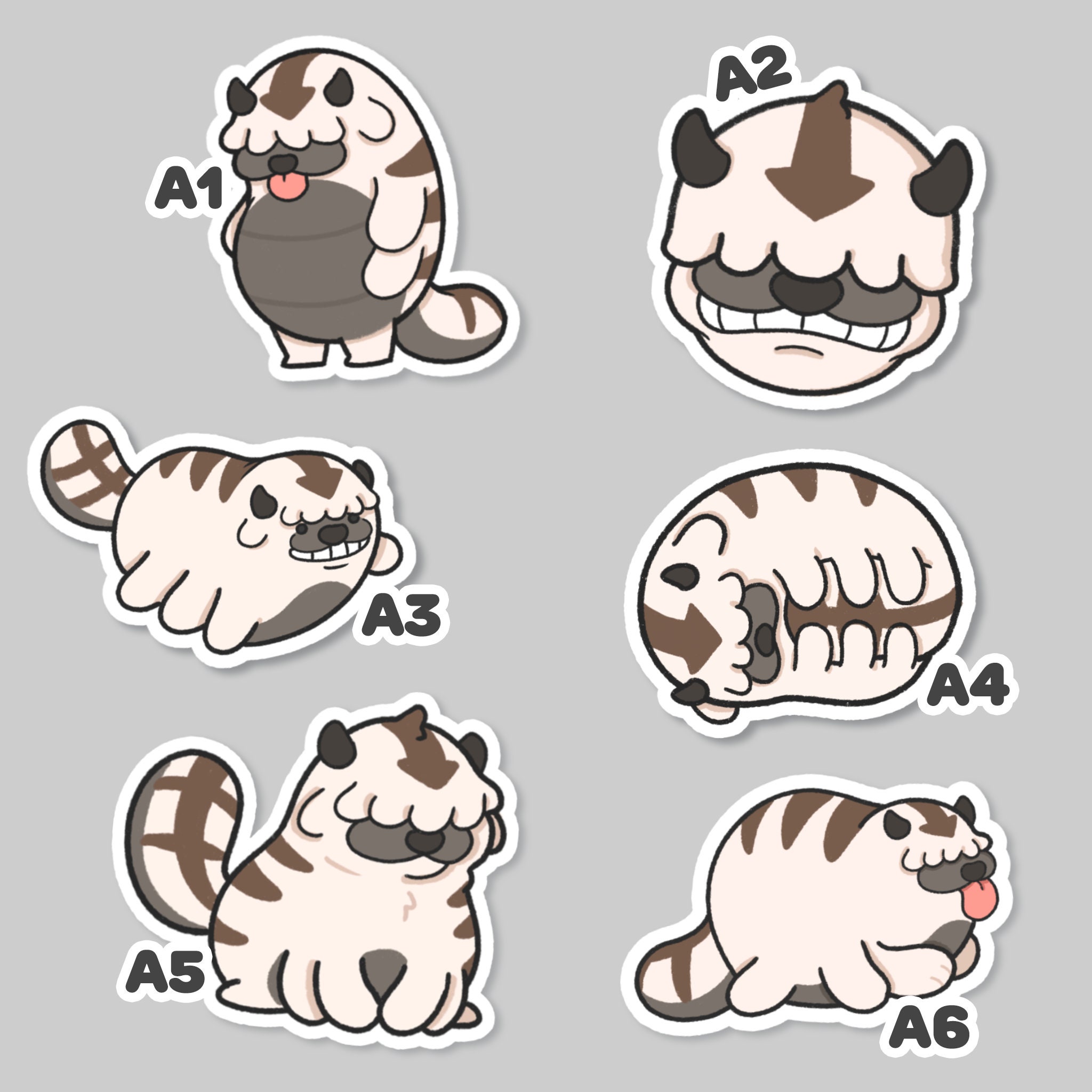 Appa Sticker Pack / Appa Stickers / Avatar el último paquete | Etsy México