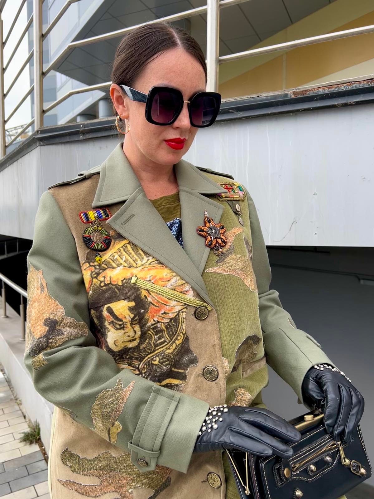 Military Swing Coat , Ukrainian Coat, Handmade Long Casual Camouflage ...