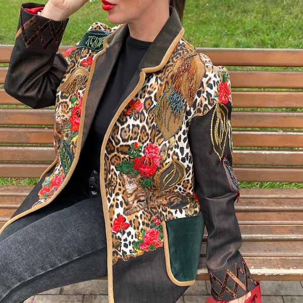 Oversized Blazer Embroidery - Etsy