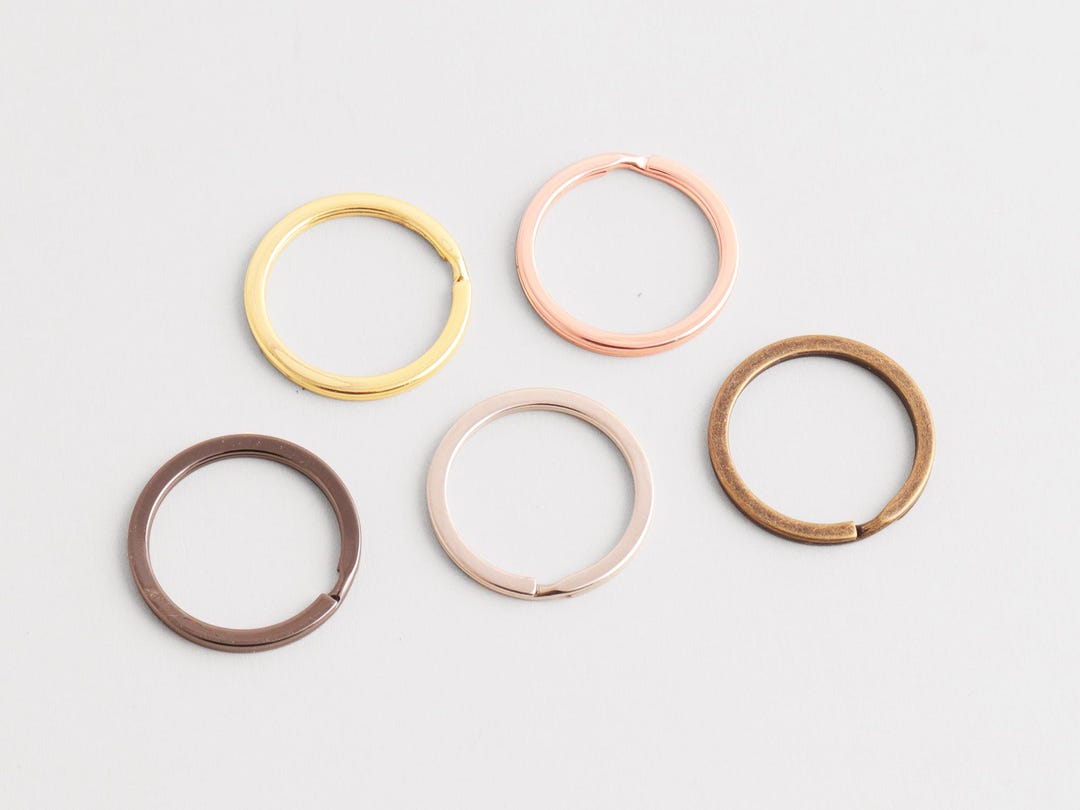 25mm Inner Key Ring : Open Rings Connector,flat Split Keyring for Keys ...