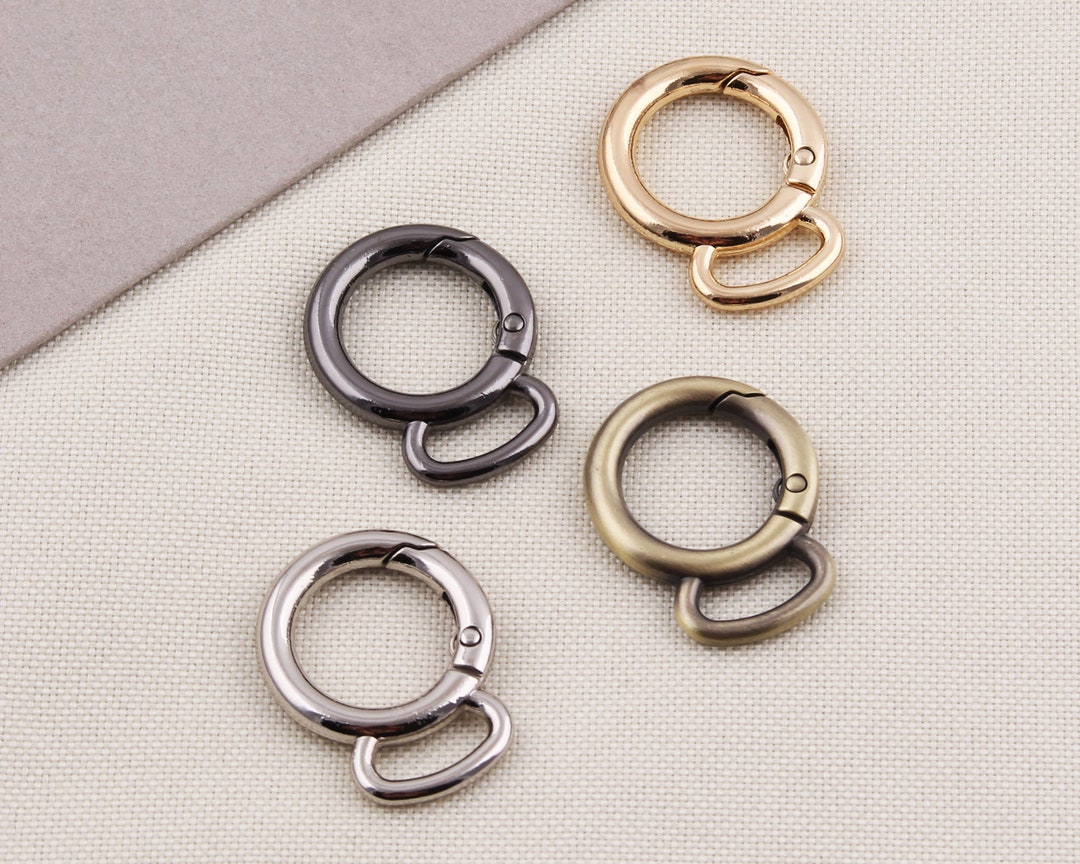ID 19mm Swivel Spring Gate Ring, Push Gate Snap Hook, Purse Clasp, Key ...