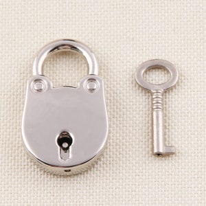 Vintage Style Look Padlock,small Gold Key Lock,luggage Lock,small ...