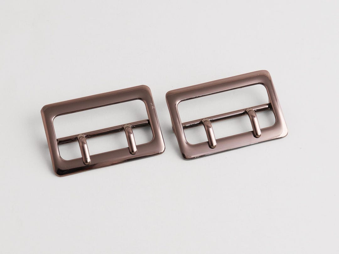 40mm Inner Double Belt Buckle : Square Center Bar Buckles Leather Craft ...