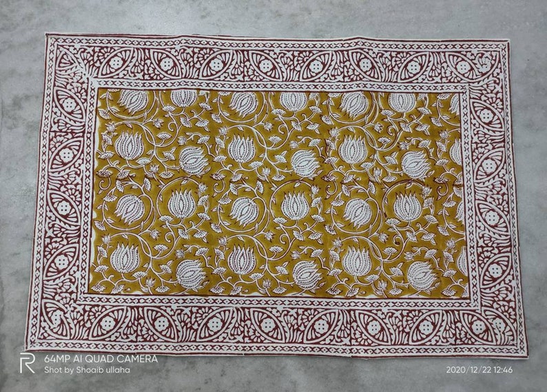 Indian Handmade Block Print Cotton Duvet Cover - Etsy