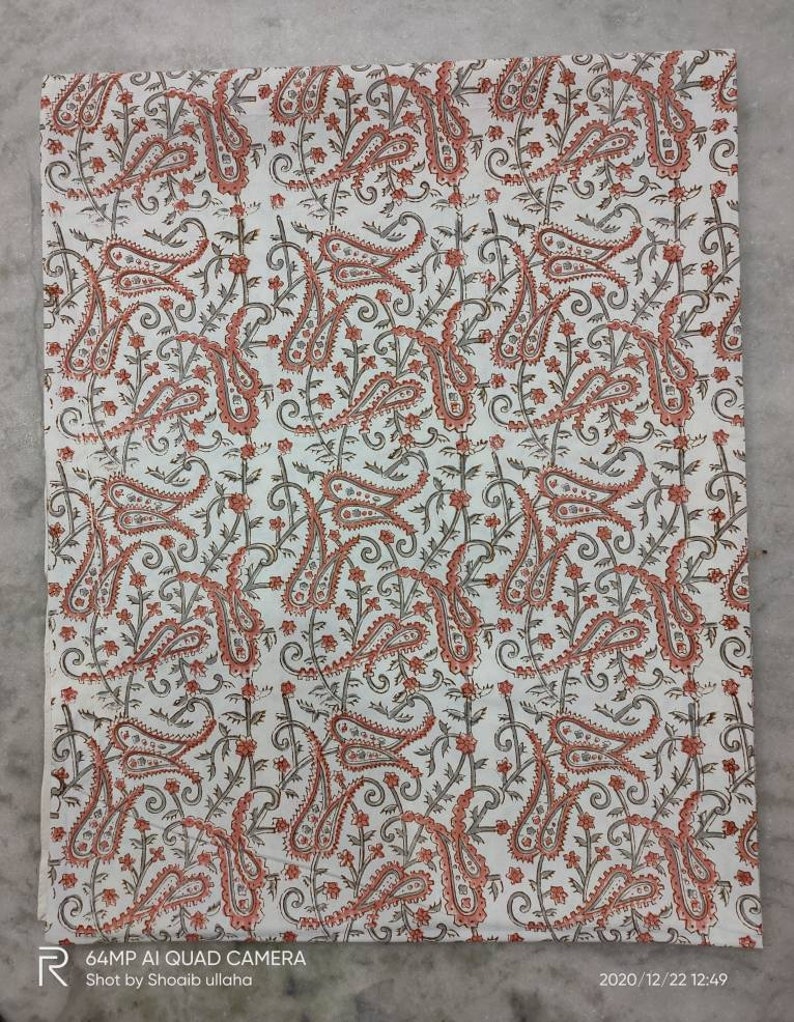 Indian Handmade Block Print Cotton Duvet Cover | Etsy