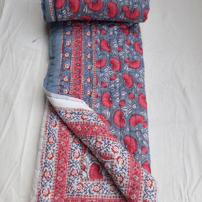 Indian Cotton Quilt - Etsy