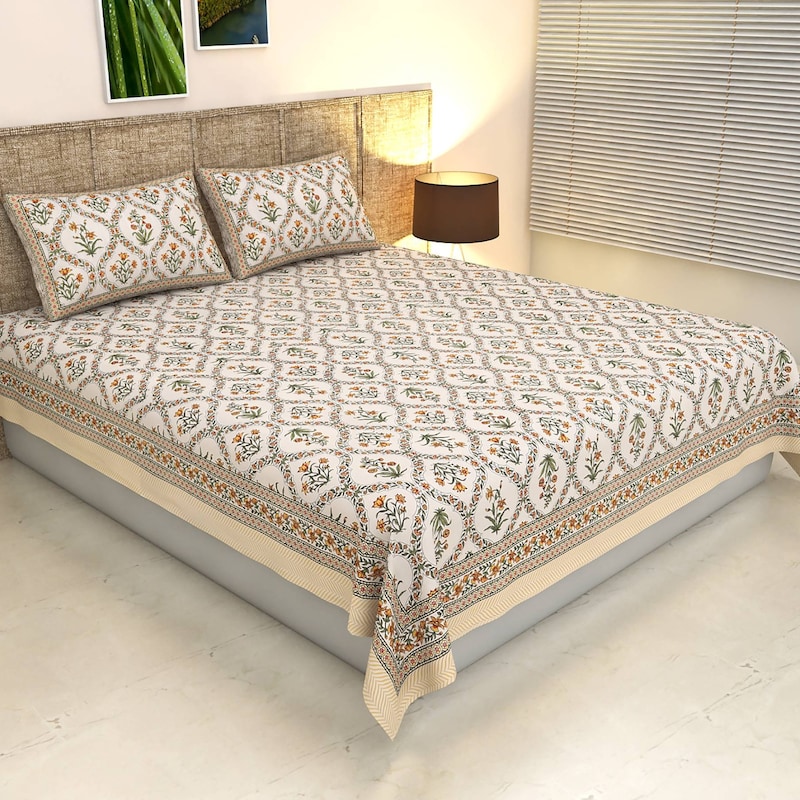 Block Print Bed Sheet - Etsy