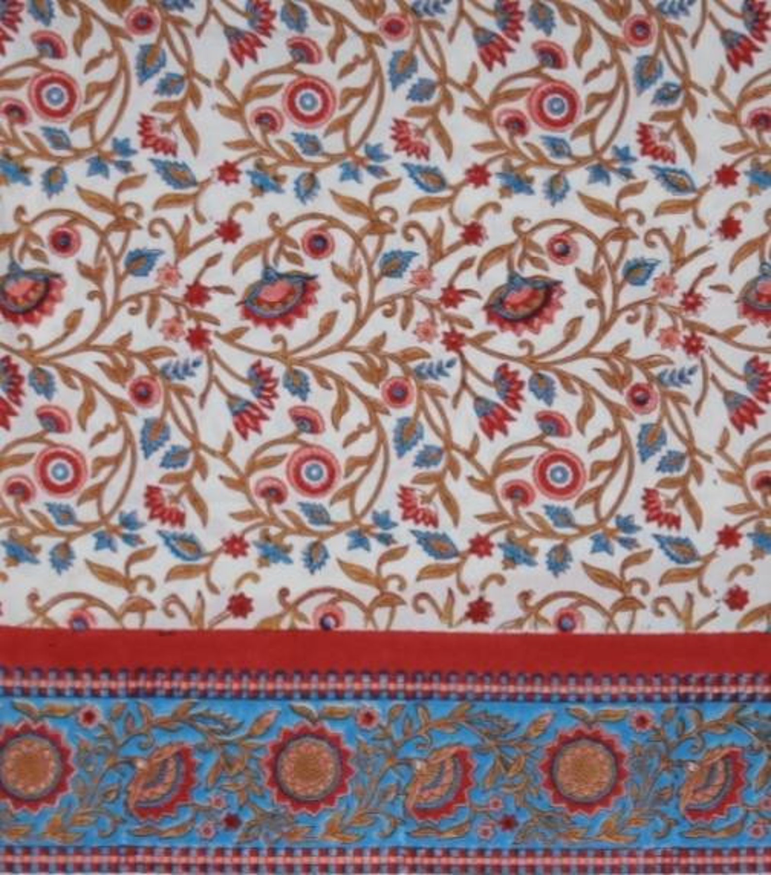 Indian Handmade Block Print Cotton Duvet Cover - Etsy