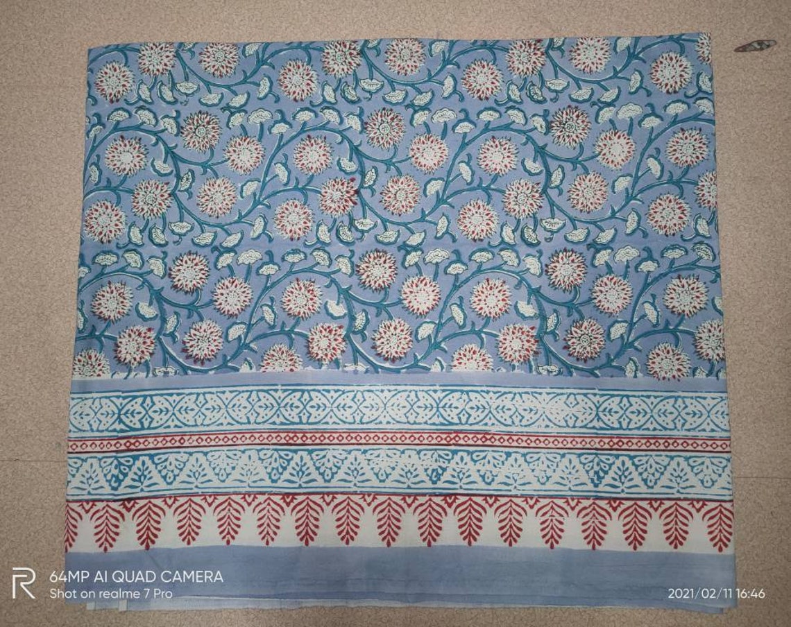 Indian handmade block print cotton duvet cover | Etsy