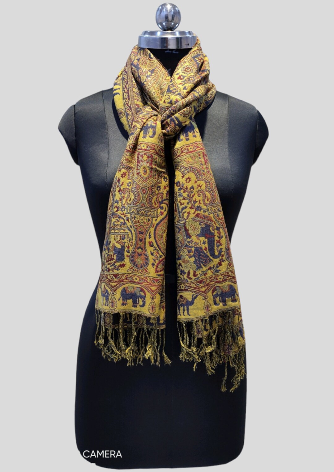 Kashmiri Jacquard Jamawar Design Viscose Shawl, All Seasons Wrap - Etsy