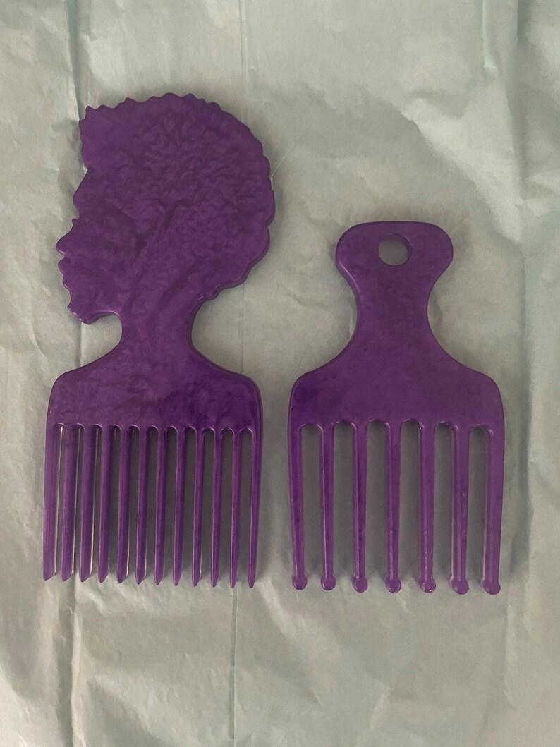 Male Afro Head Pick Set - Etsy