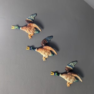 Gorgeous Vintage Falcon Ware Wall Mounted Flying Duck Plaques ~ Set of ...