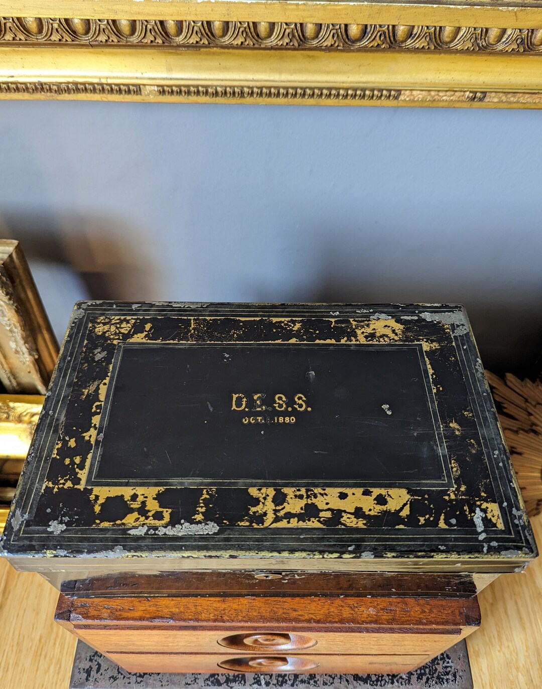 Unusual Antique Deed Box 1880 Decorative Storage - Etsy