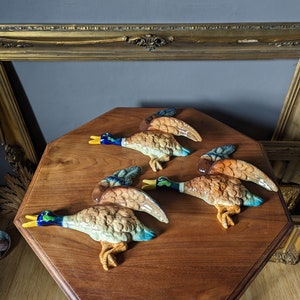 Gorgeous Vintage Falcon Ware Wall Mounted Flying Duck Plaques ~ Set of ...