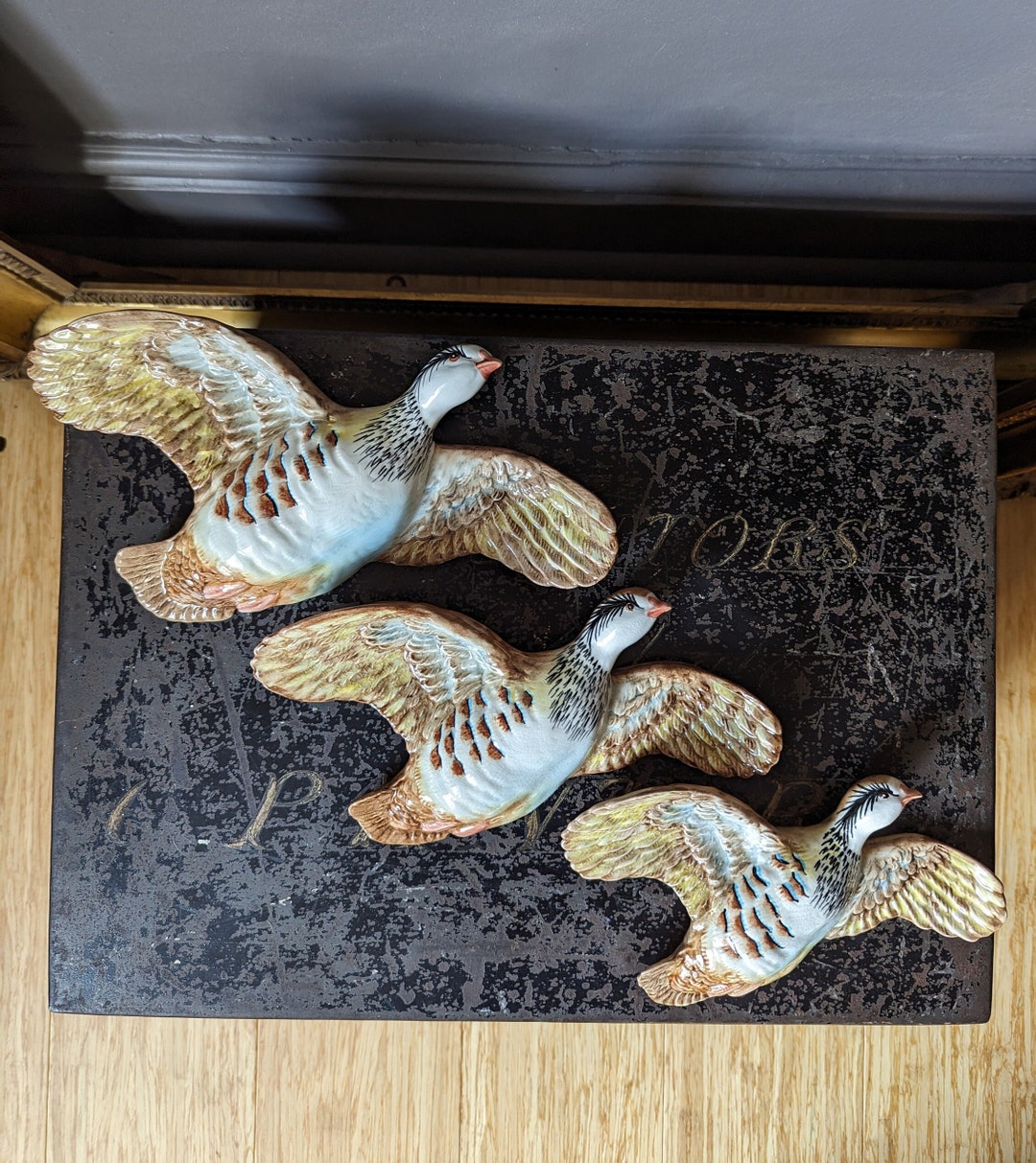 Vintage Beswick Flying Partridge Wall Plaques: Graduated Ceramic Set - Etsy
