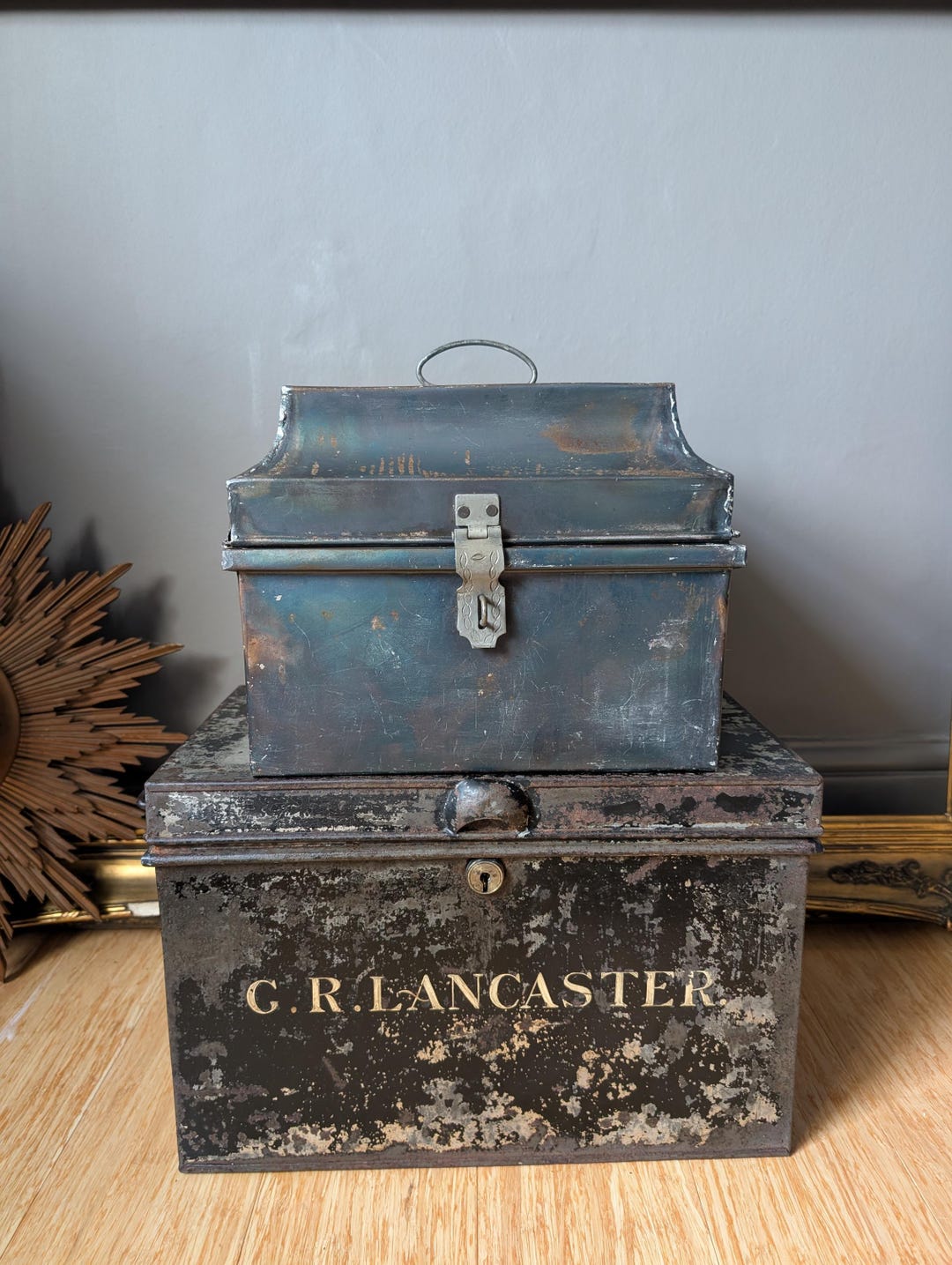 Vintage / Antique Pagoda Shaped Deed Box ~ Decorative Storage - Etsy