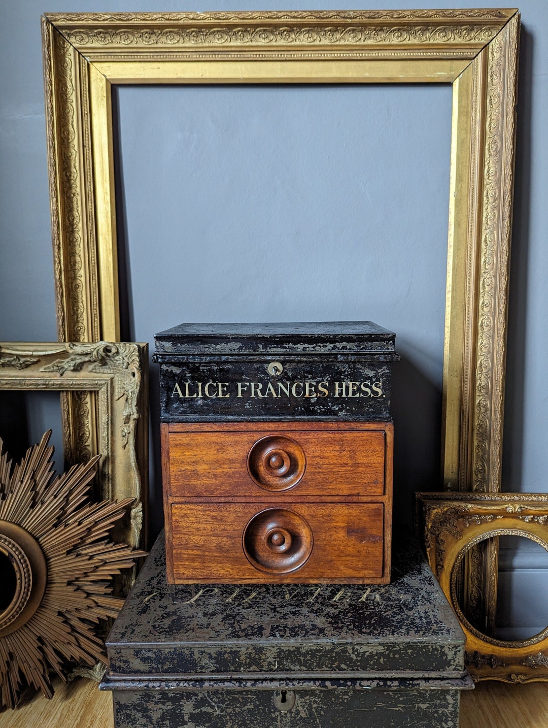 Antique Deed Box Decorative Storage Working Lock and Key - Etsy UK