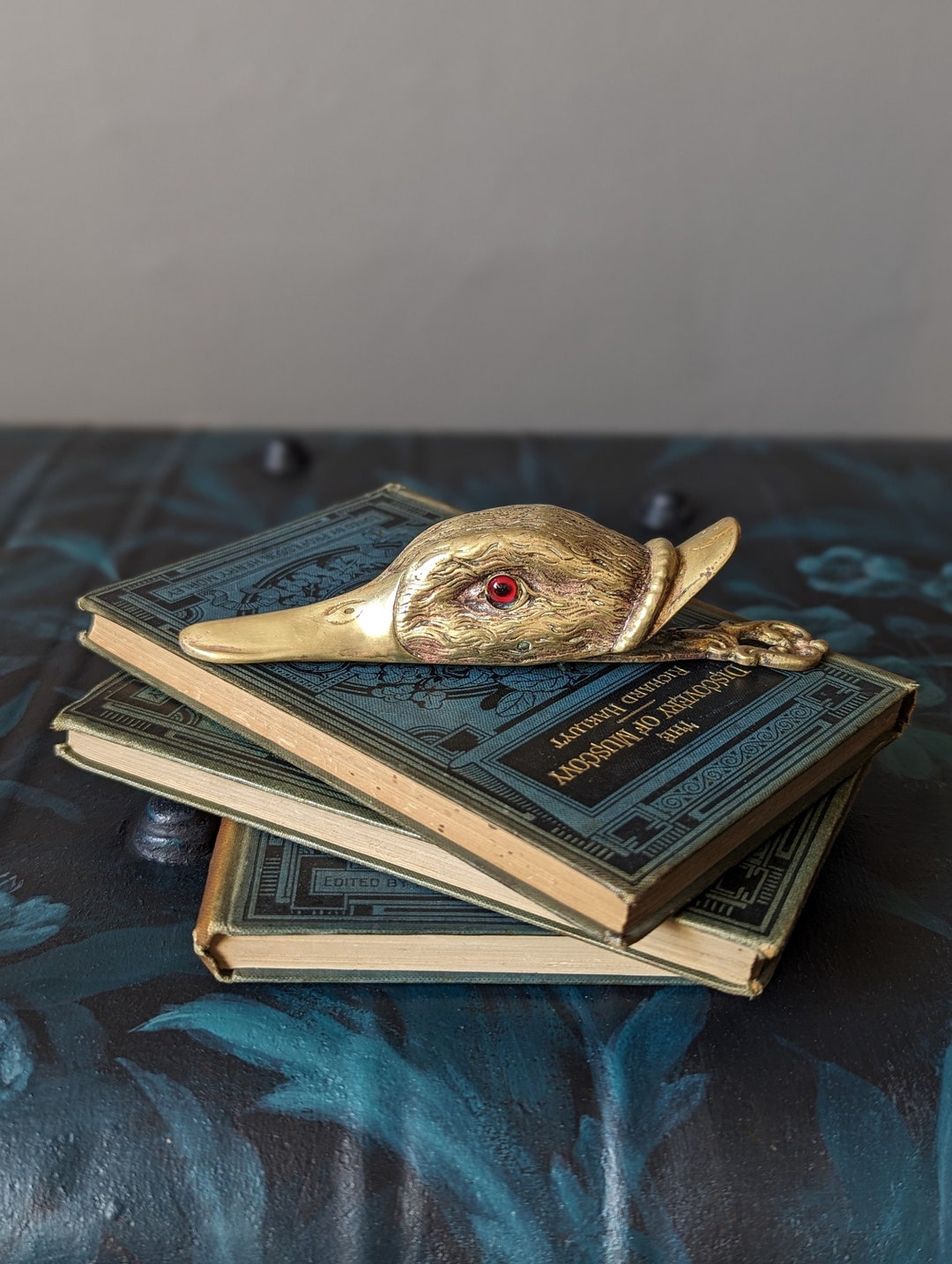 Antique Brass Duck Paper Clip for Notes, Pictures, Photographs, Dress ...