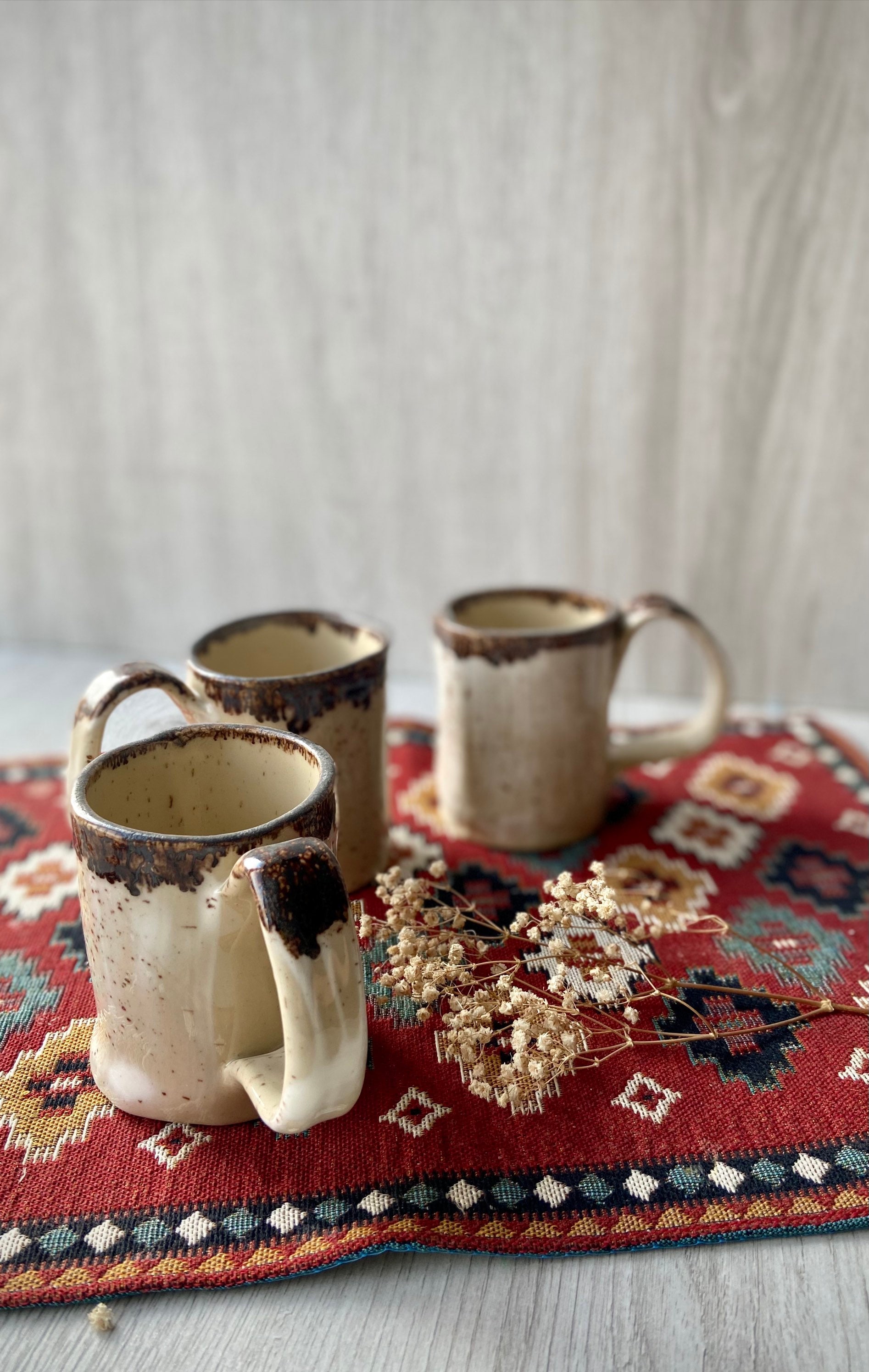 Rustic Ceramic Coffee Mug Cup Modern Sculpted Art - Etsy