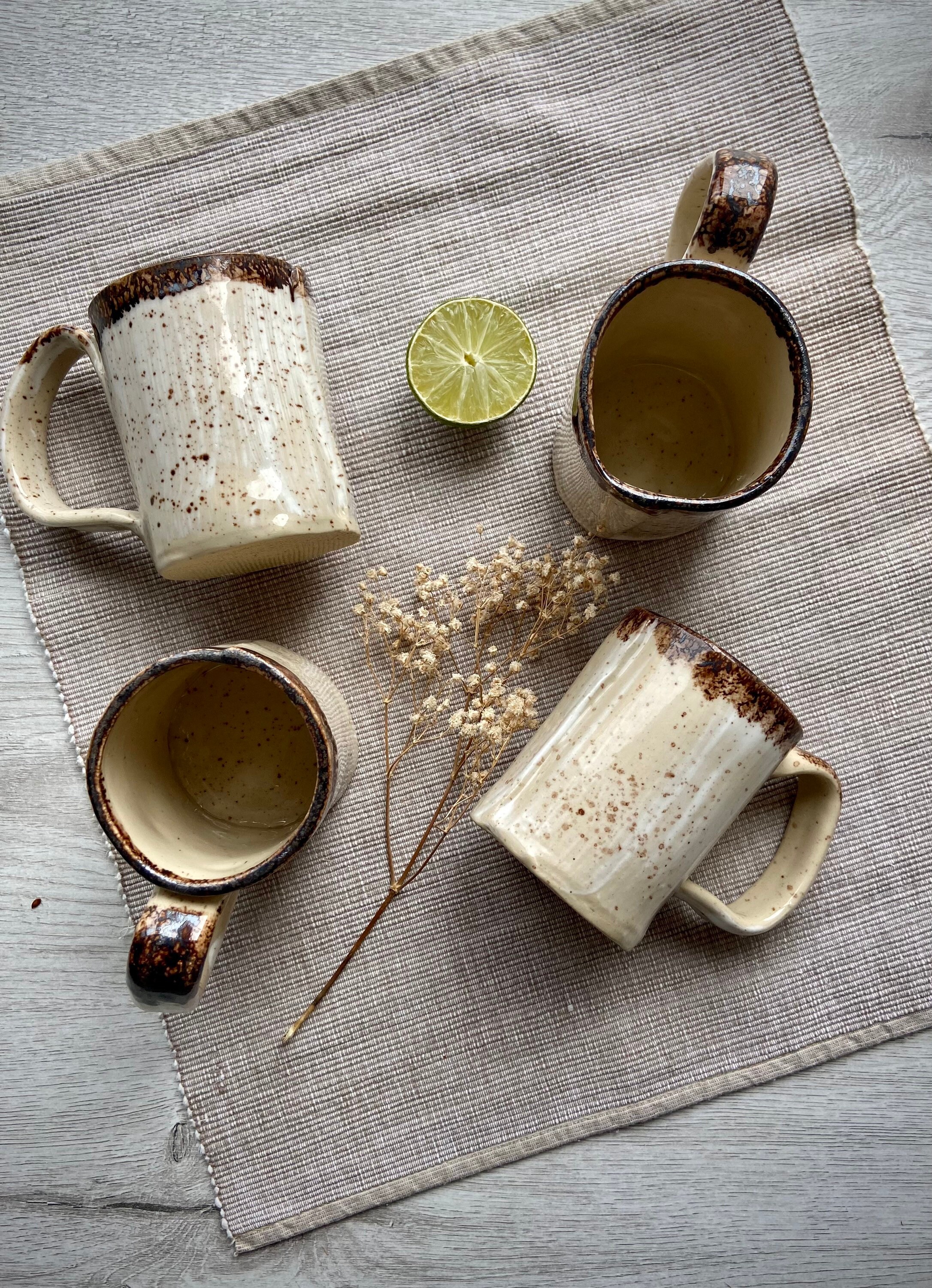 Rustic Ceramic Coffee Mug Cup | Modern Sculpted Art - Etsy