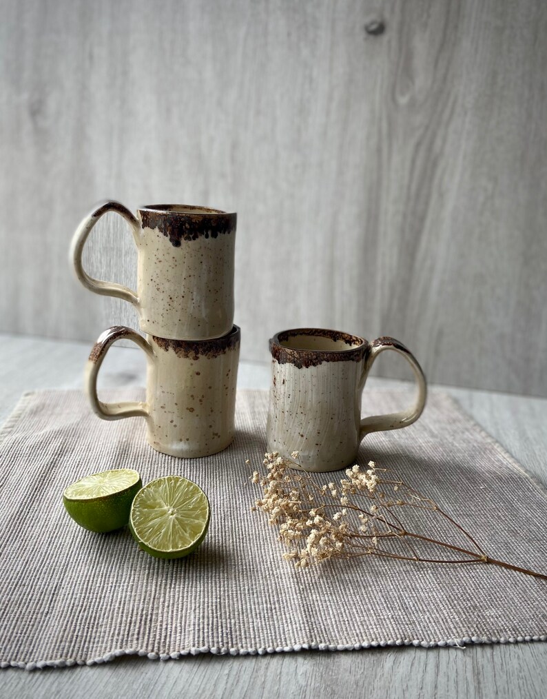 Rustic Ceramic Coffee Mug Cup Modern Sculpted Art - Etsy