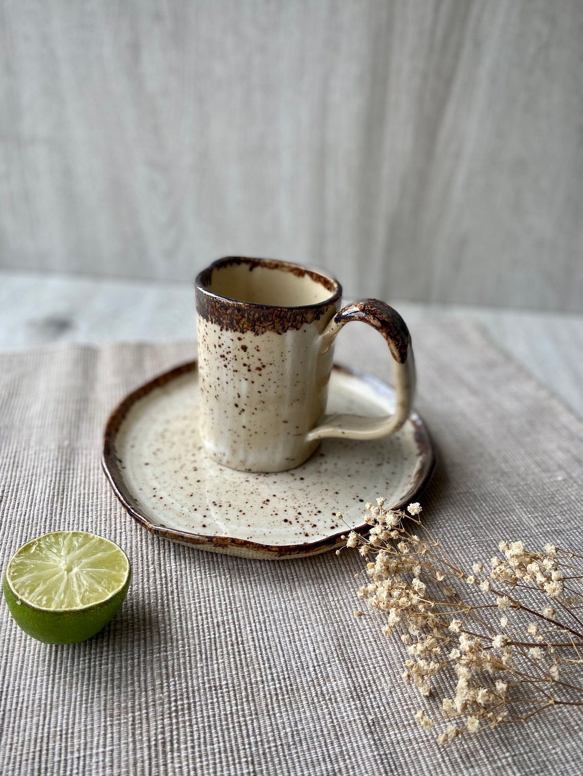 Rustic Ceramic Coffee Mug Cup Modern Sculpted Art - Etsy