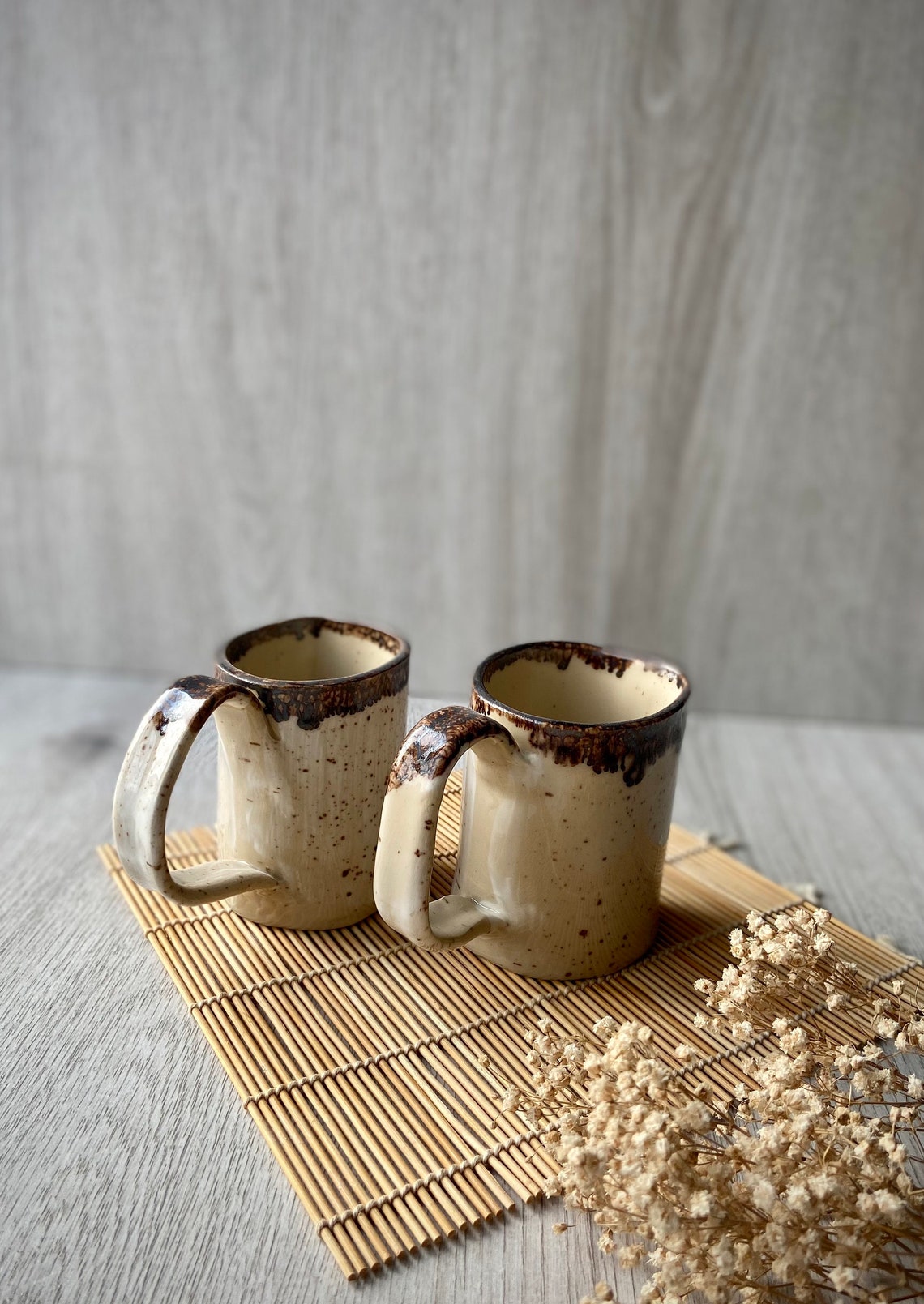 Rustic Ceramic Coffee Mug Cup | Modern Sculpted Art - Etsy