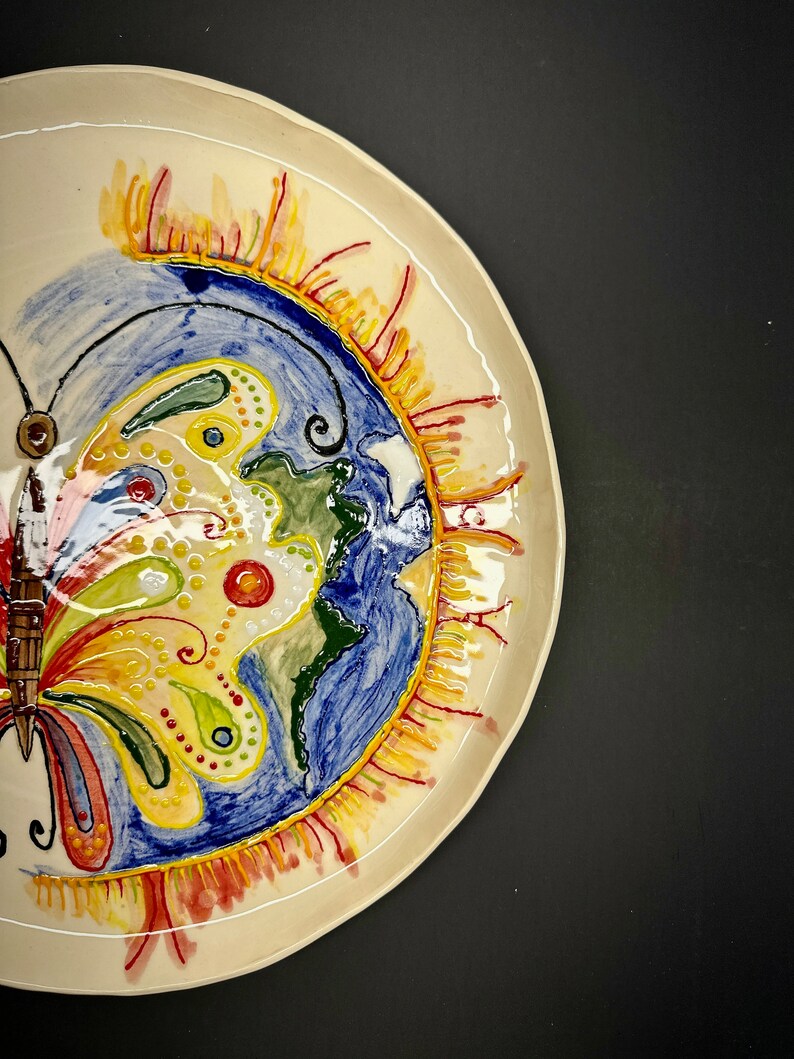 Plate “beauty Will Save the World“ - Etsy