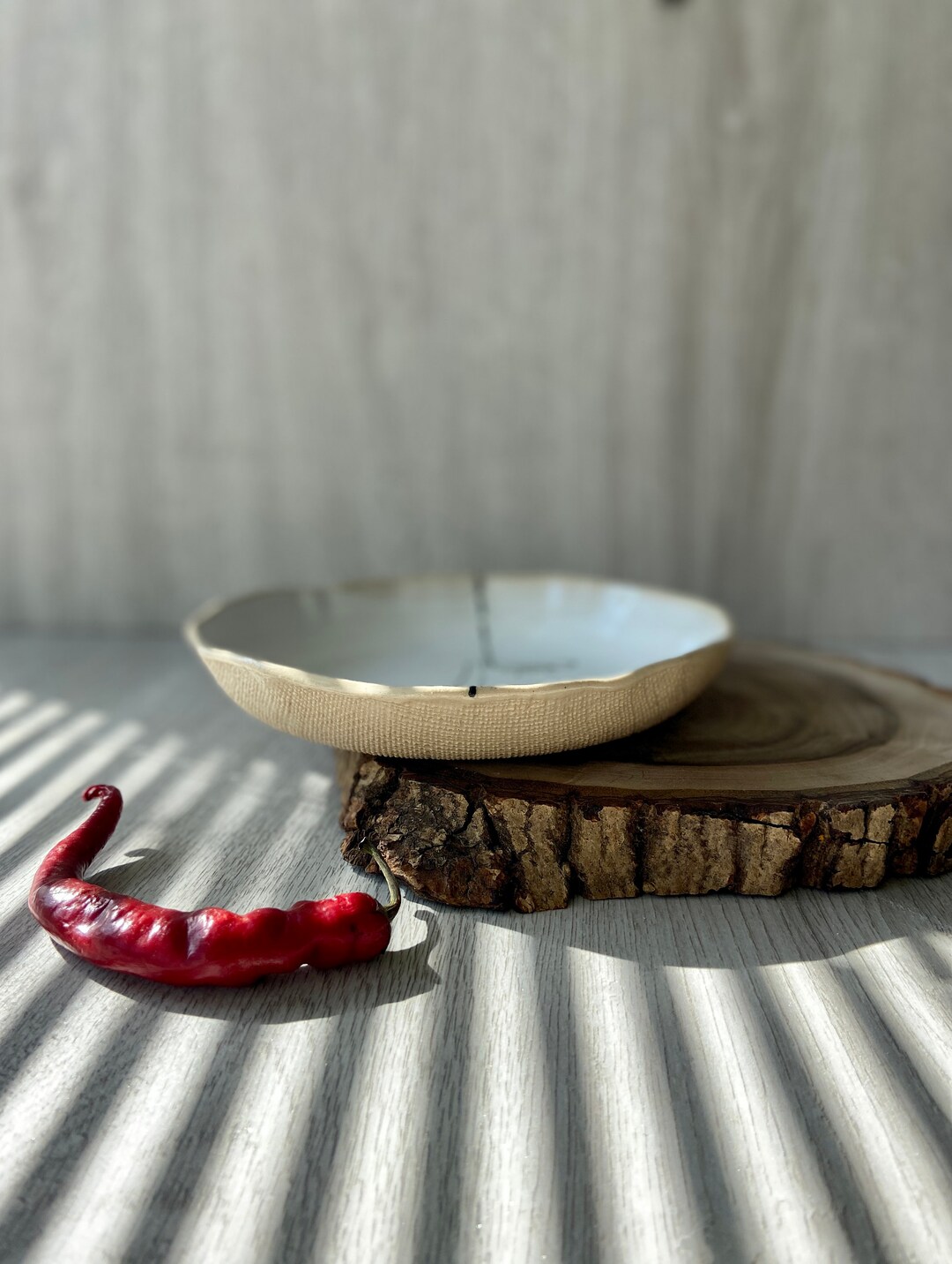 White Picasso Pasta/rice Bowl, Sculpture Unique Stoneware, Tableware ...