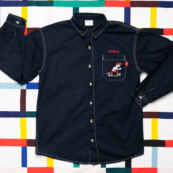 Cartoon Button Down Shirt - Etsy