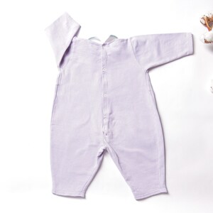 Vintage Baby Overalls 90s Pastel Purple Romper Bodysuit Unitard ...