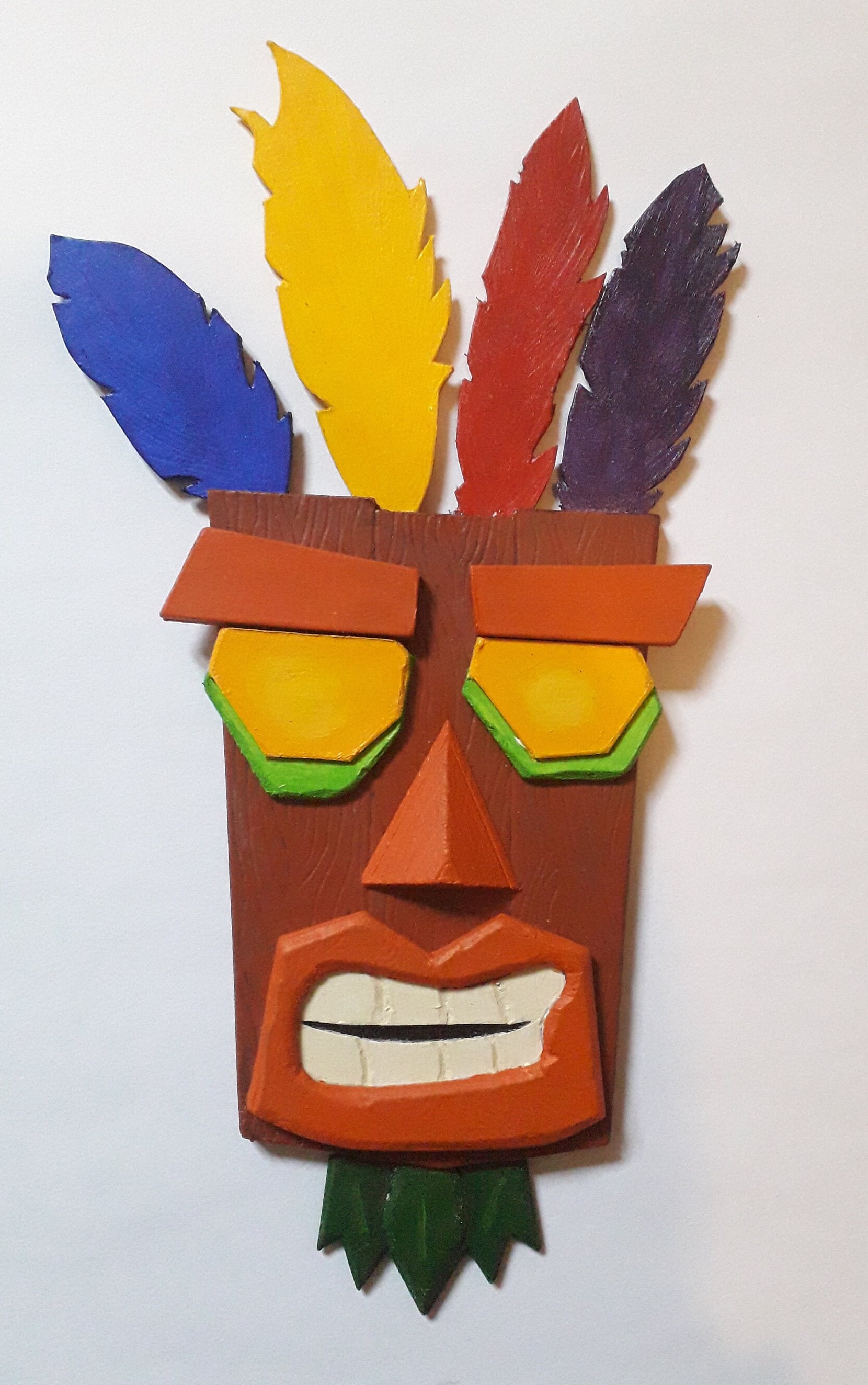 Crash Bandicoot Aku Aku / Uka Uka Mask decorative - Etsy Australia