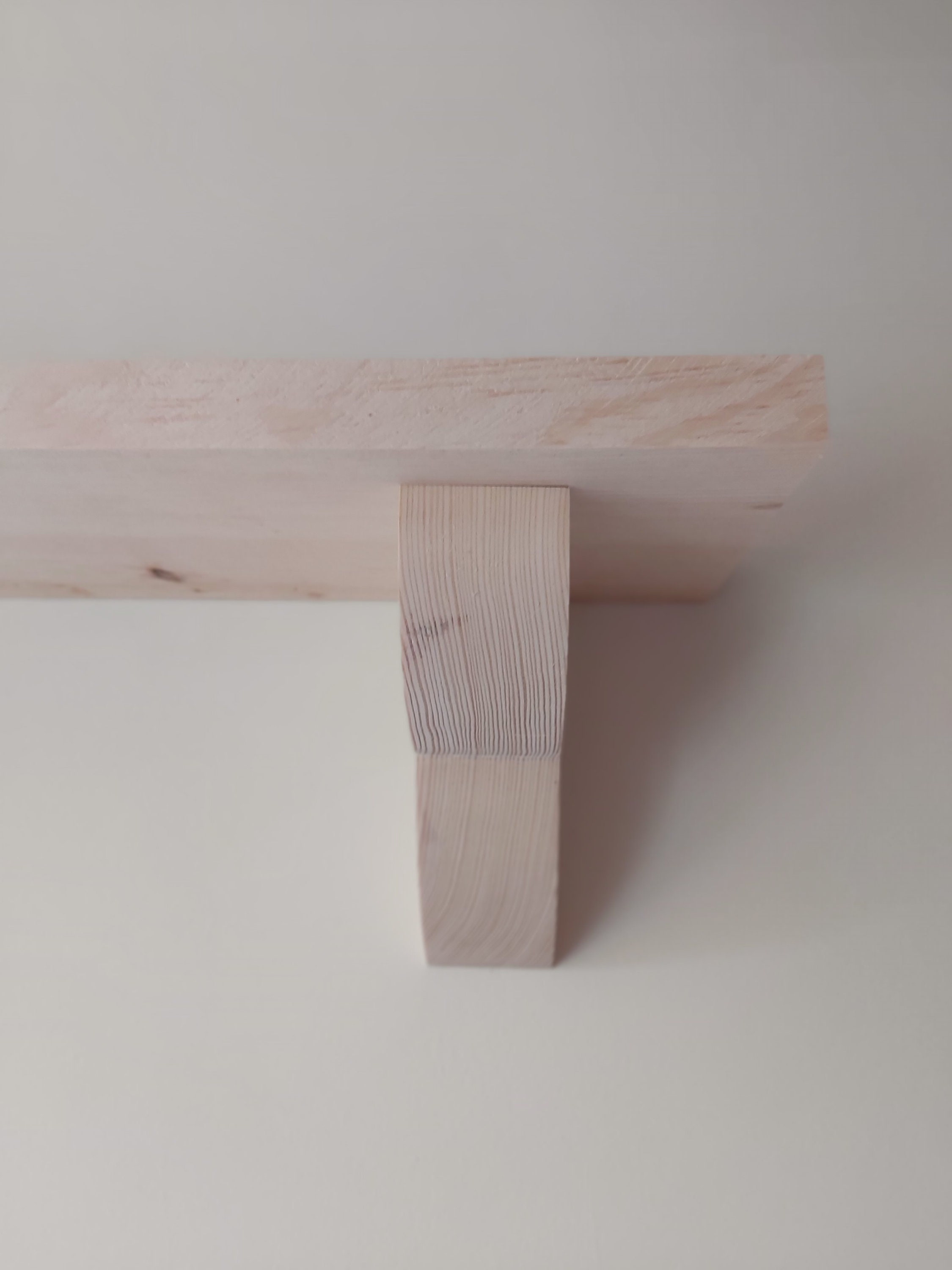 Wood Brackets 2x, Handmade Massive Pine Unfinished Brackets - Etsy